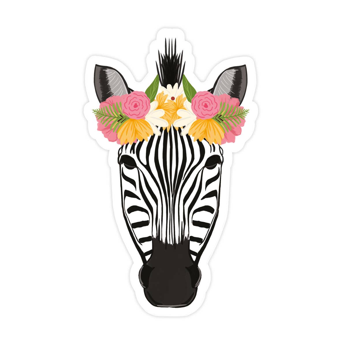Pretty Zebra Sticker – Paper Fiesta