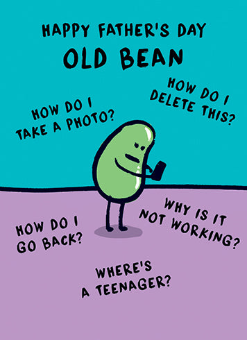 OLD BEAN Father's Day card – Paper Fiesta
