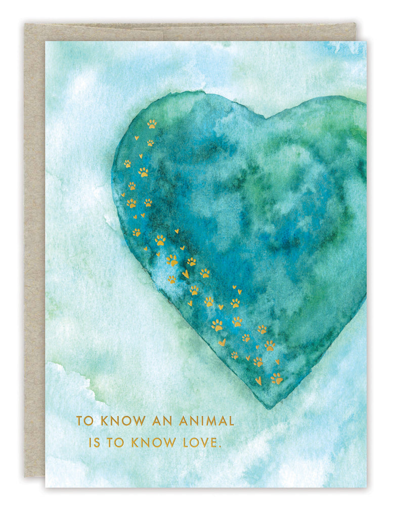 Paw Prints Pet Sympathy Card – Paper Fiesta