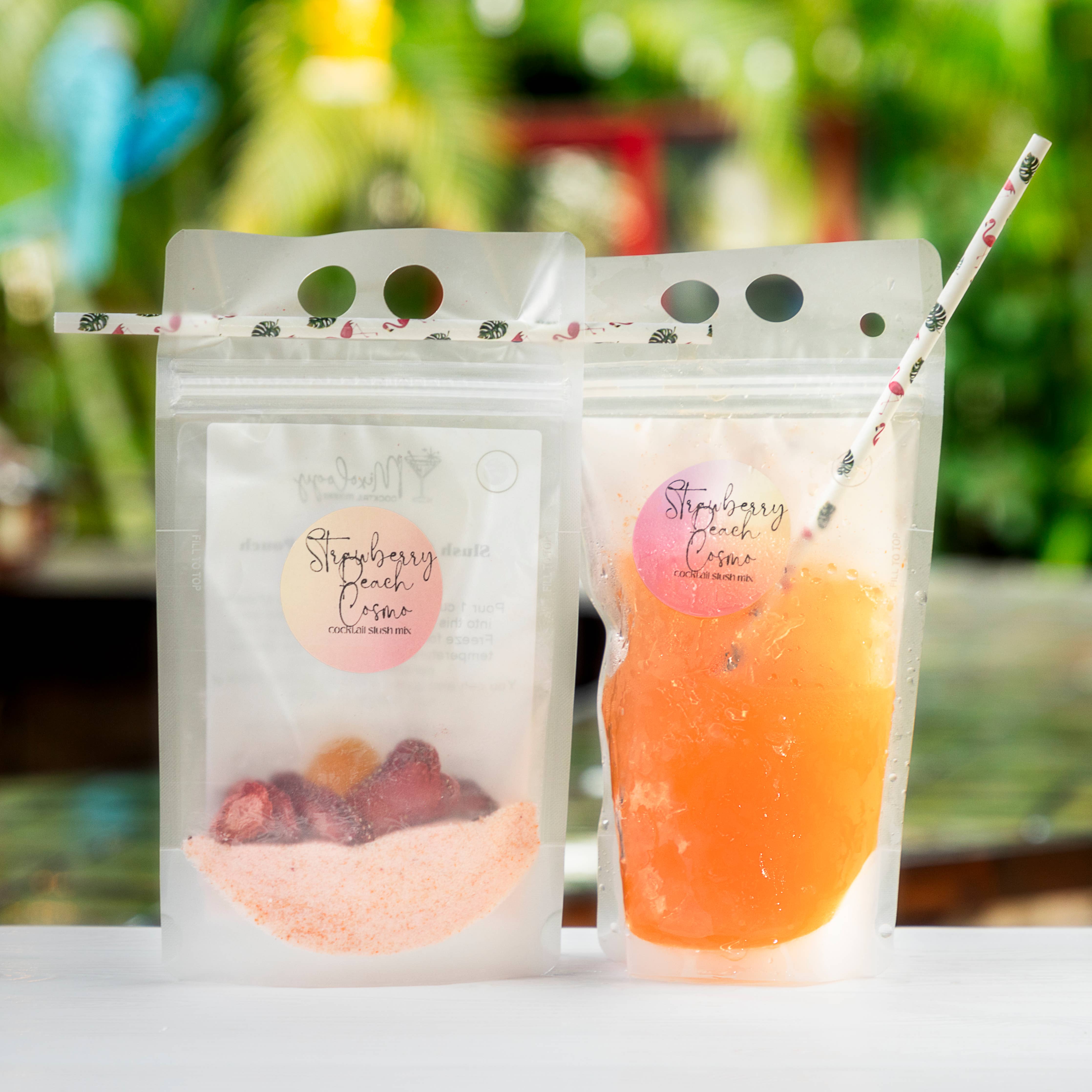 Strawberry Peach Cosmo Slush Cocktail Pouch – Paper Fiesta