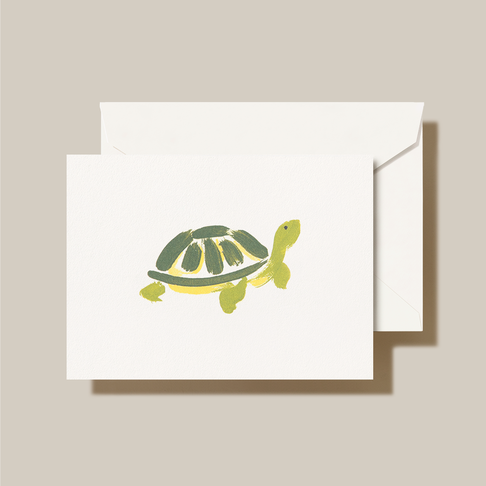 Brushstroke Turtle Note – Paper Fiesta